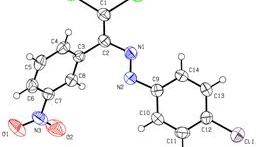 Figure 1. The molecular structure of the title compound. Displacement ellipsoids are drawn at ...